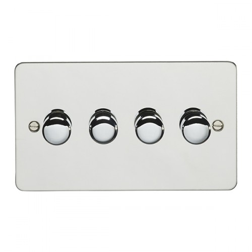 Eurolite Enhance Flat Plate 4 Gang Dimmer Switch (EFPSS4D400) | UKES