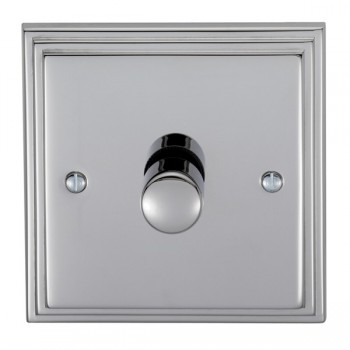 Eurolite Stepped Edge SPC1D400 Polished Chrome 1 Gang 400w Dimmer ...