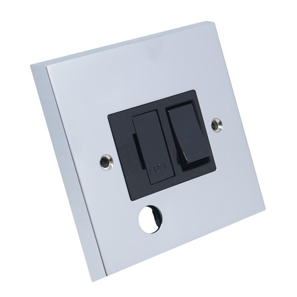 Eurolite Victorian Polished Chrome 13amp Switched Fuse Spur Flex Outlet ...