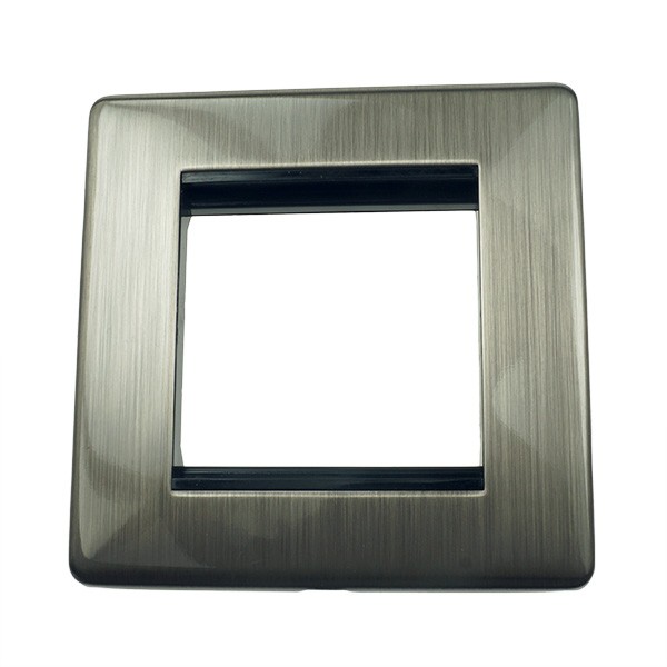 Eurolite Grid Satin Nickel Concealed Fix Black Module Frame Single ...