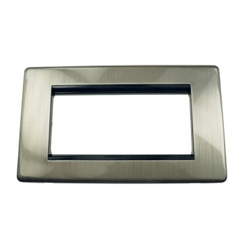 Eurolite Grid Satin Nickel Concealed Fix Black Module Frame Double ...