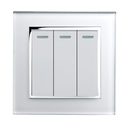 Retrotouch Crystal White Chrome Trim Switches and sockets at UK ...