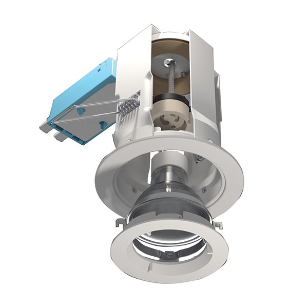 Ansell Lighting iCage IP65 50W Fixed GU10/MR16 Antique Brass Die-Cast ...