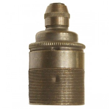 Edison Screw Pendant Set (1 Metre) with Bronze Ceiling Rose, Bronze ...