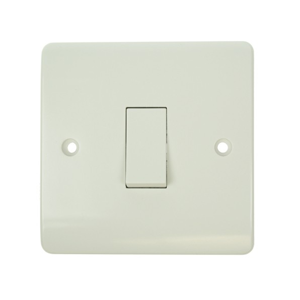 Click Mode Single 10amp White PVC Switch, Switches and Sockets, UK ...