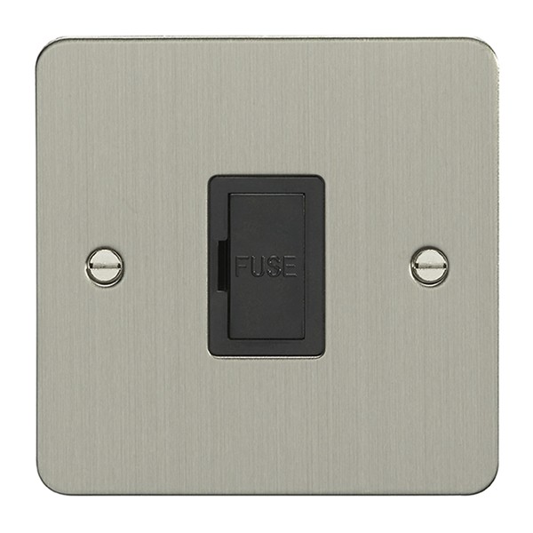 Eurolite Enhance Flat Plate Satin Stainless 13A Unswitched Fused Spur ...