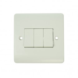 Click Mode Single 13amp White PVC Socket, Switches and Sockets, UK ...