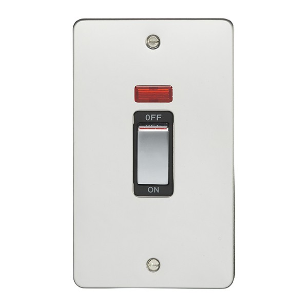 Eurolite Enhance Flat Plate Polished Stainless 2 Gang 45A Vertical ...