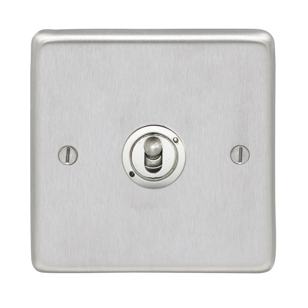 Eurolite Stainless Steel Satin Stainless 1 Gang 10 Amp 2 Way Toggle ...