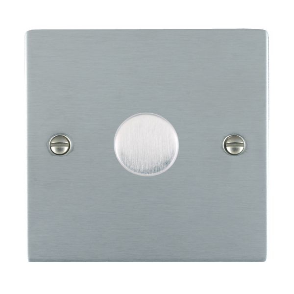 Hamilton Sheer Satin Chrome 1 Gang 100W Multi-Way Push On/Off Rotary ...