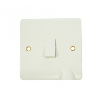 Click Mode 20amp White PVC Switch with Flex Outlet, Switches and ...