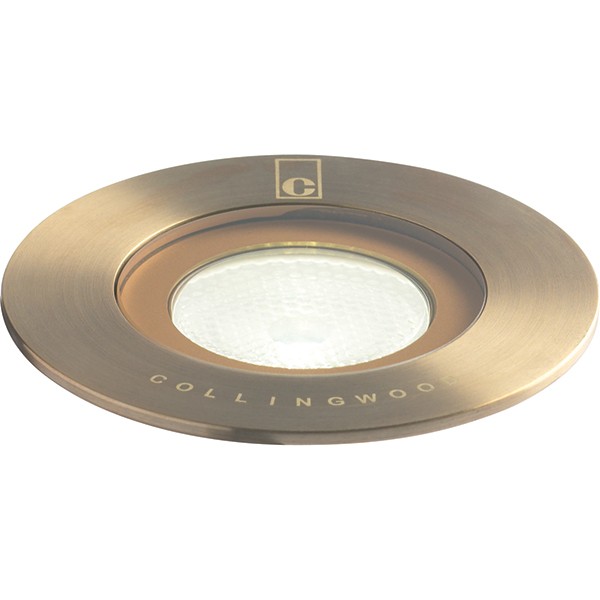 Collingwood Lighting GL016 F AB WW 1W Antique Brass LED Ground Light ...