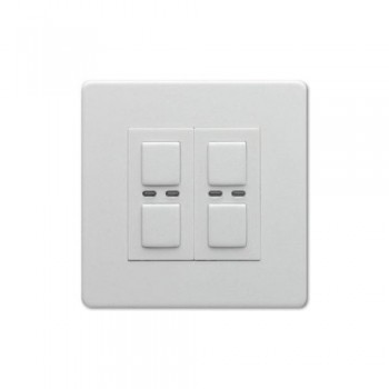 Buy the LightwaveRF White 2 Gang 1-way Dimmer 250W at UK Electrical ...