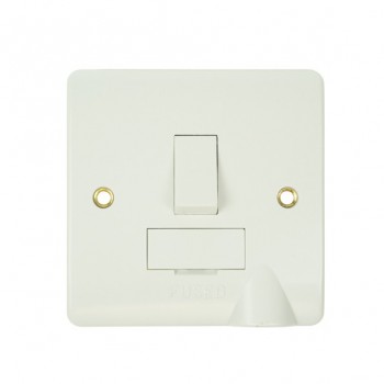 Click Mode White PVC Switched Fused Spur Connection Unit with Flex ...