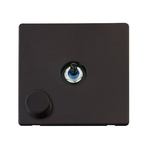 Click Definity Flat Plate Screwless 1 Gang 2 Way 400W Dimmer Switch ...