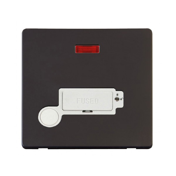 Click Definity Flat Plate Screwless Lockable 13A Fused Connection Unit ...