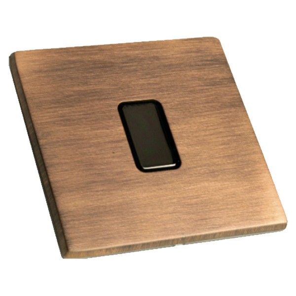 Hamilton Hartland CFX Copper Bronze 1 Gang 250W/210VA Multi-Way Touch ...