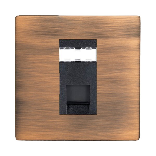 Hamilton Hartland CFX Copper Bronze 1 Gang Unshielded RJ45 CAT 5E ...