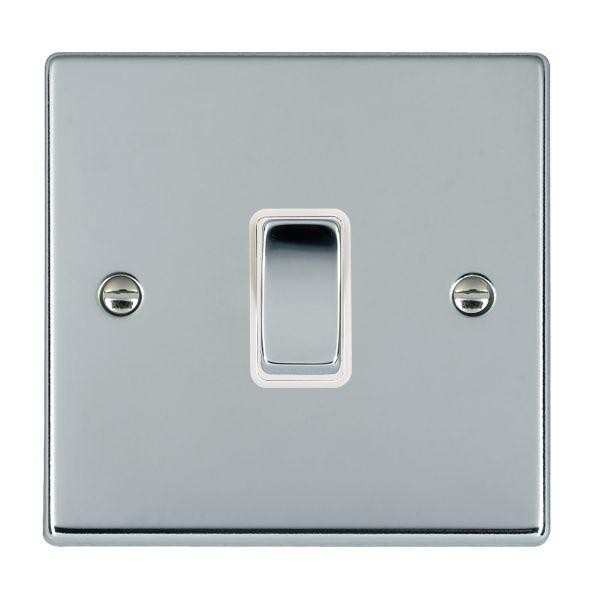 Hamilton Hartland Bright Chrome 1 Gang Push To Make Retractive Switch ...