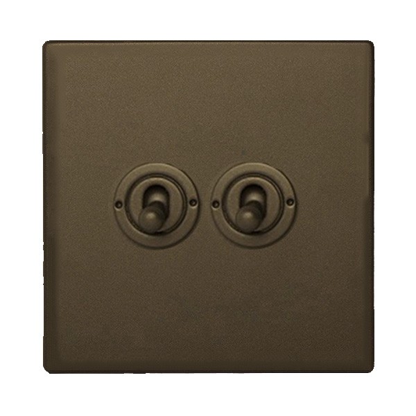 Hamilton Hartland CFX Richmond Bronze 2 Gang 20AX 2 Way Toggle Switch ...