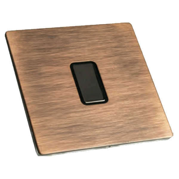 Hamilton Sheer CFX Copper Bronze 1 Gang 250W/210VA Multi-Way Touch ...