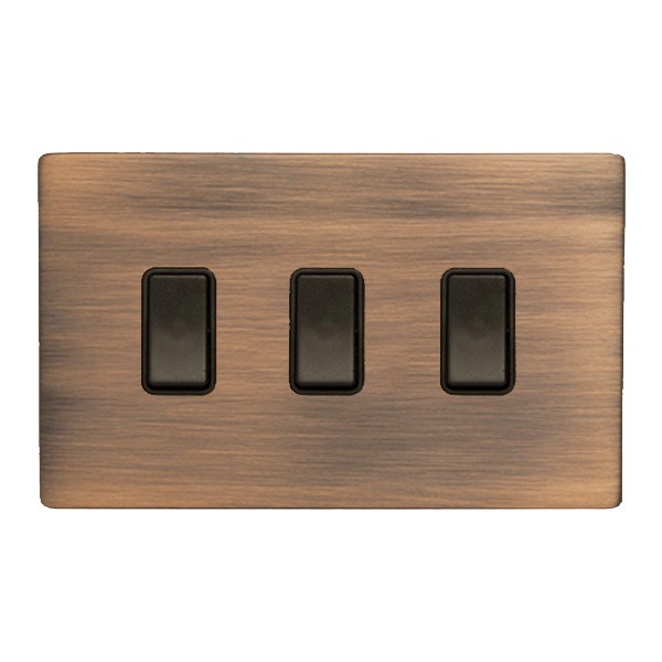 Hamilton Sheer CFX Copper Bronze Switches and Sockets at UK Electrical ...