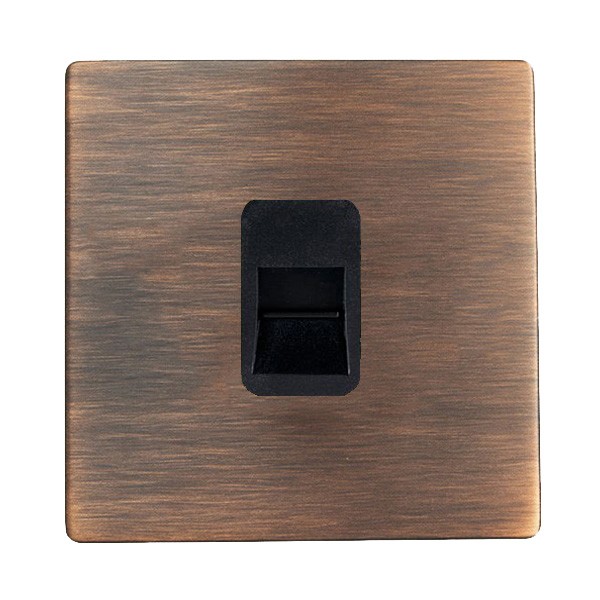 Hamilton Sheer CFX Copper Bronze 1 Gang Telephone Master Socket with ...