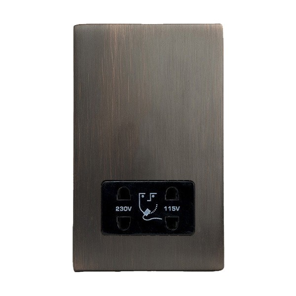 Hamilton Sheer CFX Etrium Bronze Dual Voltage Shaver Socket with Black ...