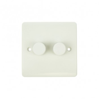Click Mode Double 250watt 2 Way White PVC Dimmer Switch, Switches and ...