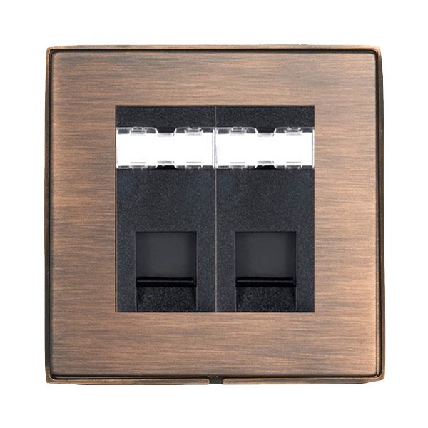 Hamilton Linea-Duo CFX Copper Bronze Frame/Copper Bronze Plate 2 Gang ...