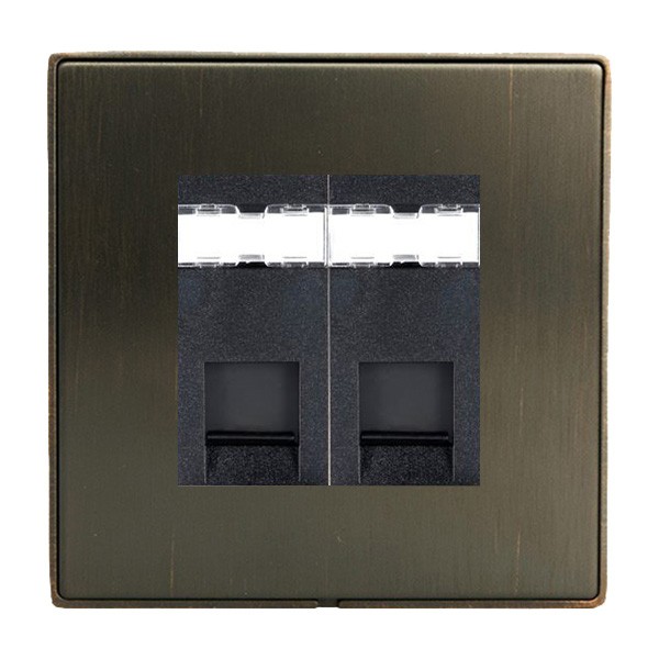 Hamilton Linea-Duo CFX Etrium Bronze Frame/Etrium Bronze Plate 2 Gang ...