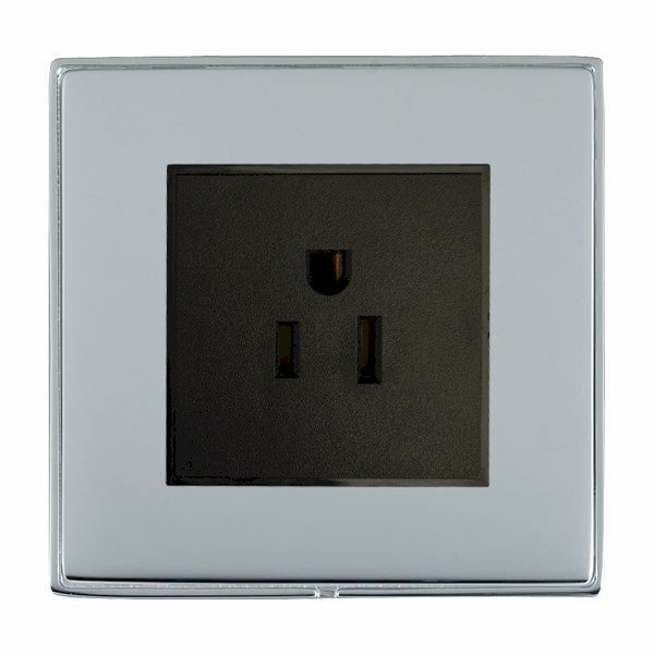 Hamilton Linea-Duo CFX Bright Chrome Frame/Bright Steel Plate 1 Gang ...