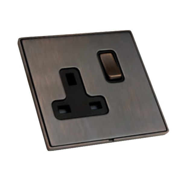 Hamilton Linea-Duo CFX Etrium Bronze Frame/Etrium Bronze Plate 1 Gang ...