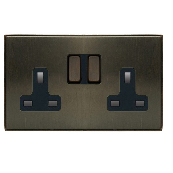 Hamilton Linea-Duo CFX Etrium Bronze Frame/Etrium Bronze Plate 2 Gang ...