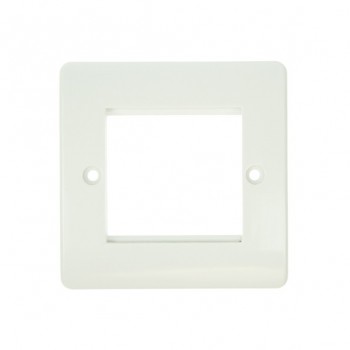 Click Mode Single Twin Aperture White PVC Module Plate, Switches and ...