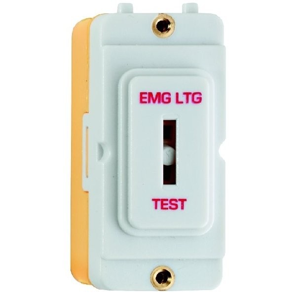 Hamilton GRID-IT 20AX 2 Way Key Switch Module Marked EMG LTG TEST with ...