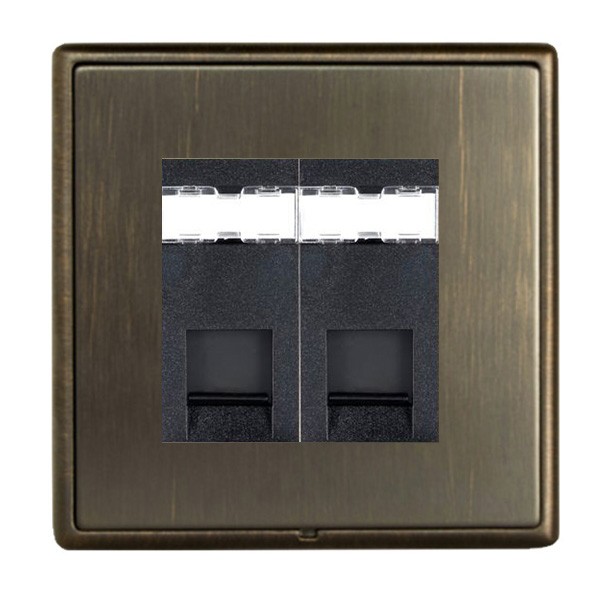 Hamilton Linea-Rondo CFX Etrium Bronze Frame/Etrium Bronze Plate 2 Gang ...