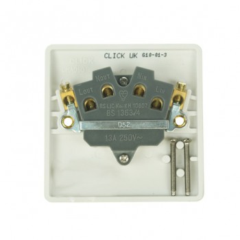 Click Mode 13amp White PVC Fused Spur Connection Unit, Switches and ...