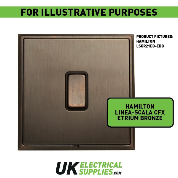 Hamilton Linea-Scala CFX Etrium Bronze Frame/Etrium Bronze Plate 3 Gang ...