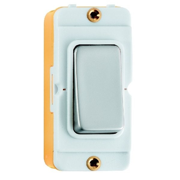 Hamilton GRID-IT 10AX 2 Way and Off Retractive Switch Module with Pearl ...
