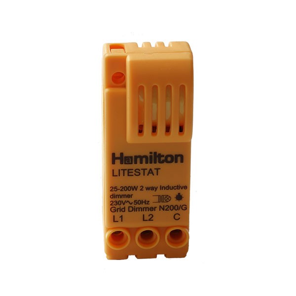 Hamilton GRID-IT 200VA 2 Way Leading Edge Push On/Off Inductive Dimmer ...