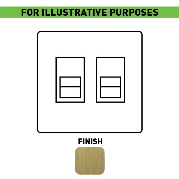 Focus SB Uxbridge UAB25.2B 2 gang secondary telephone extension socket ...