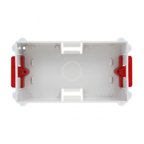 Deta Electrical DB2548 2 Gang 35mm Flush Dry Lining Box for Flat Plate ...