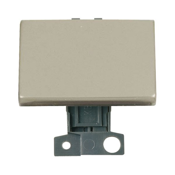 Click MiniGrid Pearl Nickel 2 Way 10AX Ingot Paddle Switch Module | UKES