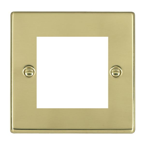 Hamilton Hartland Polished Brass 2 Module EuroFix 50x50mm Aperture ...