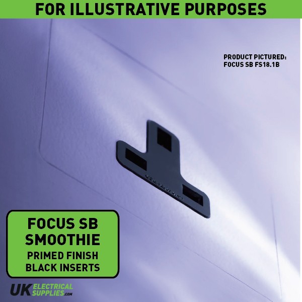 Focus SB Smoothie FS23.1 1 gang isolated co-axial TV socket in Primed ...