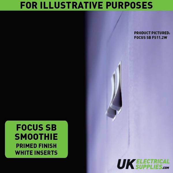 Focus SB Smoothie FS25.2W 2 Gang Secondary Telephone Extension Socket ...