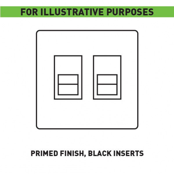 Focus SB Smoothie FS25.2B 2 Gang Secondary Telephone Extension Socket ...