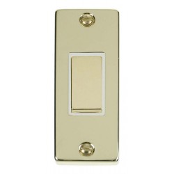 Click Deco Victorian Polished Brass Double Architrave Switch Kit with ...