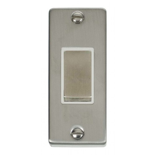Click Deco Victorian Stainless Steel Single Architrave Switch Kit with ...